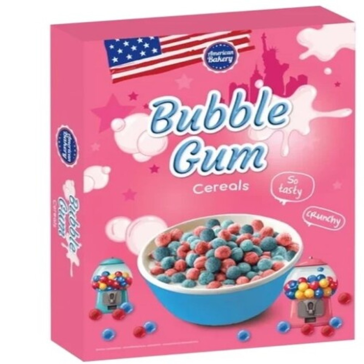 american bakery bubble gum cereals 180g